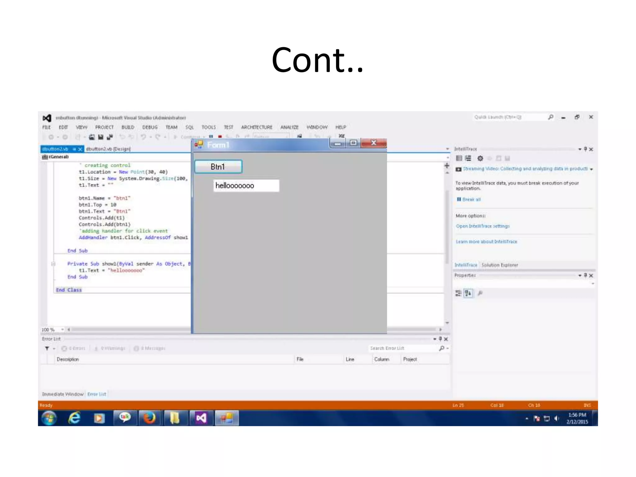 Windows form application_in_vb(vb.net --3 year) | PPTX