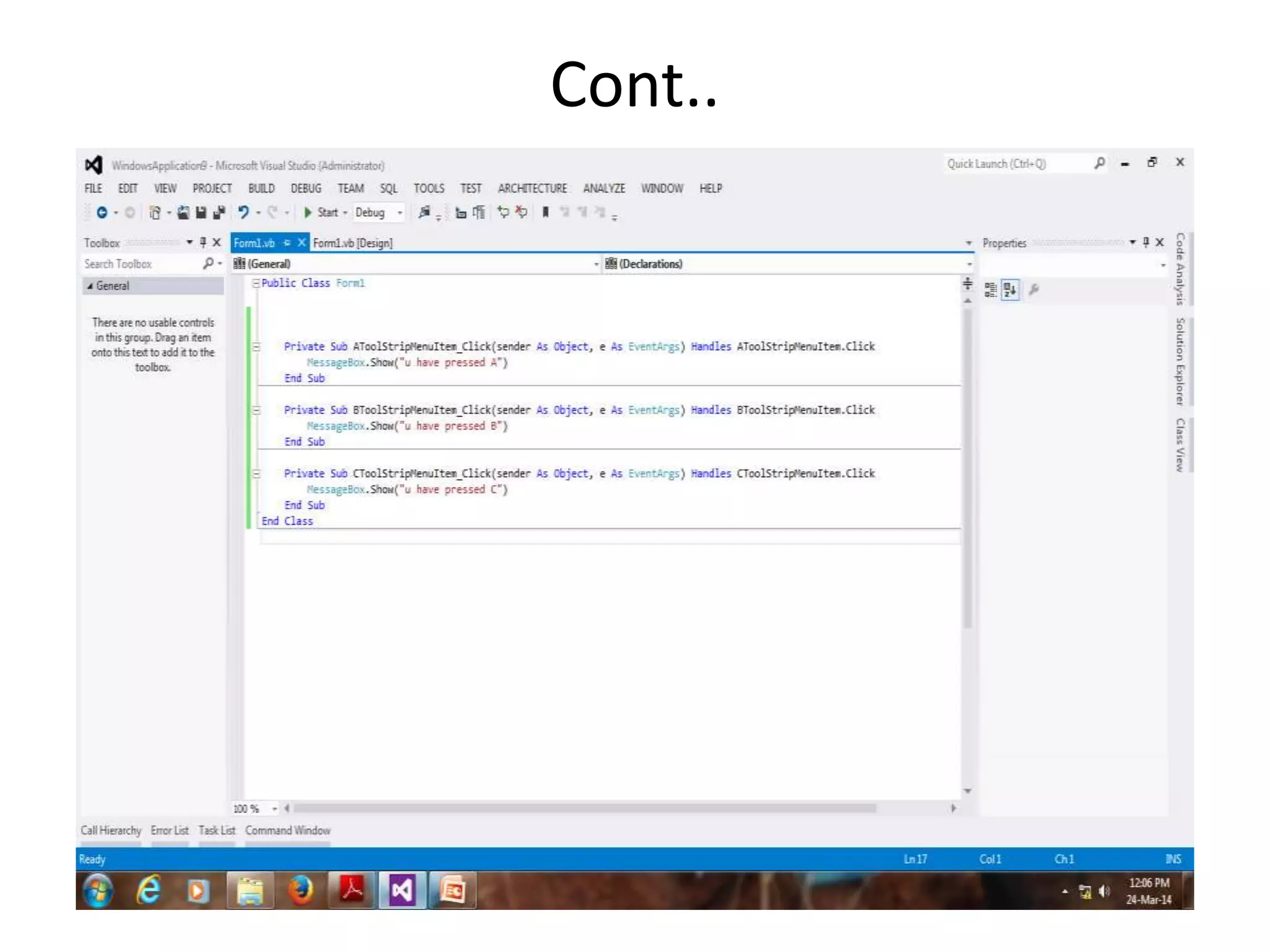 Windows form application_in_vb(vb.net --3 year) | PPTX