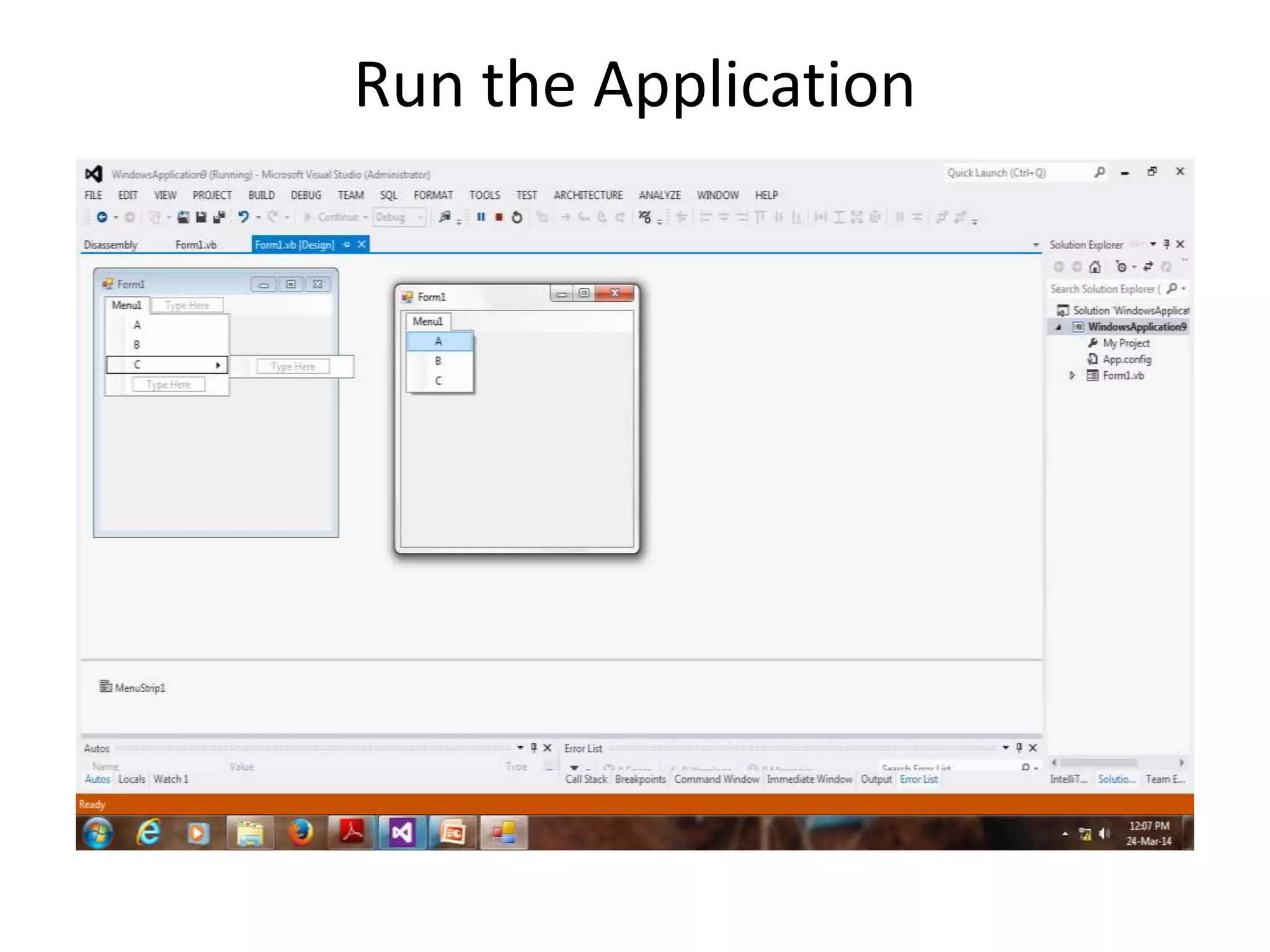 Windows form application_in_vb(vb.net --3 year) | PPTX