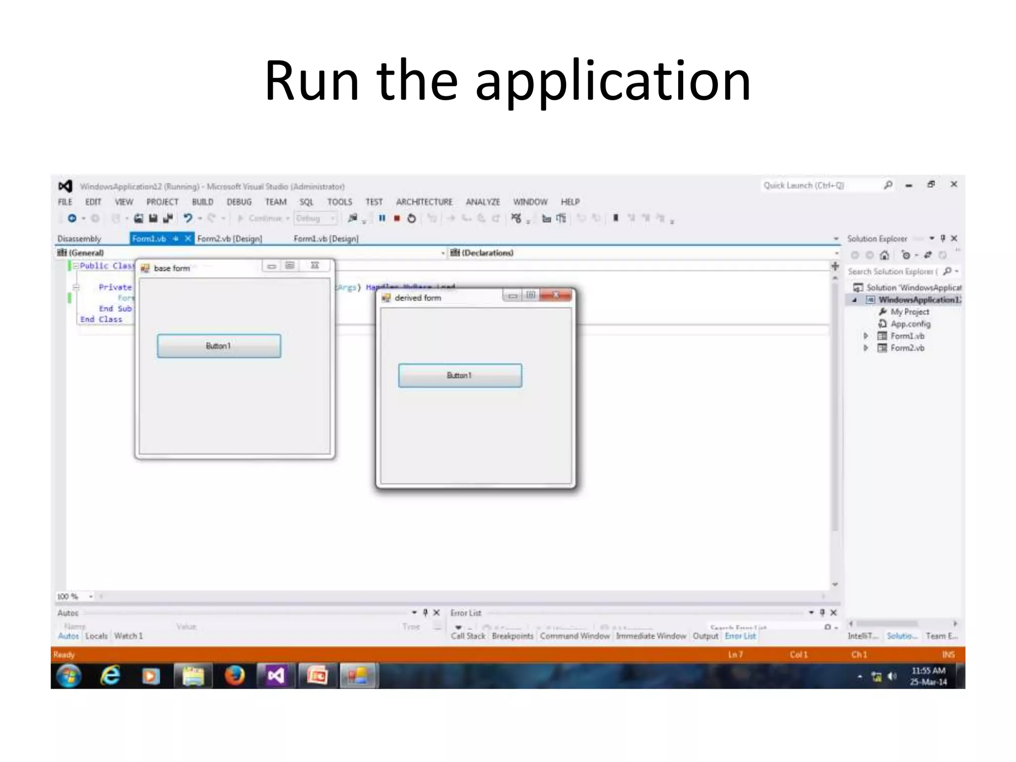 Windows form application_in_vb(vb.net --3 year) | PPTX