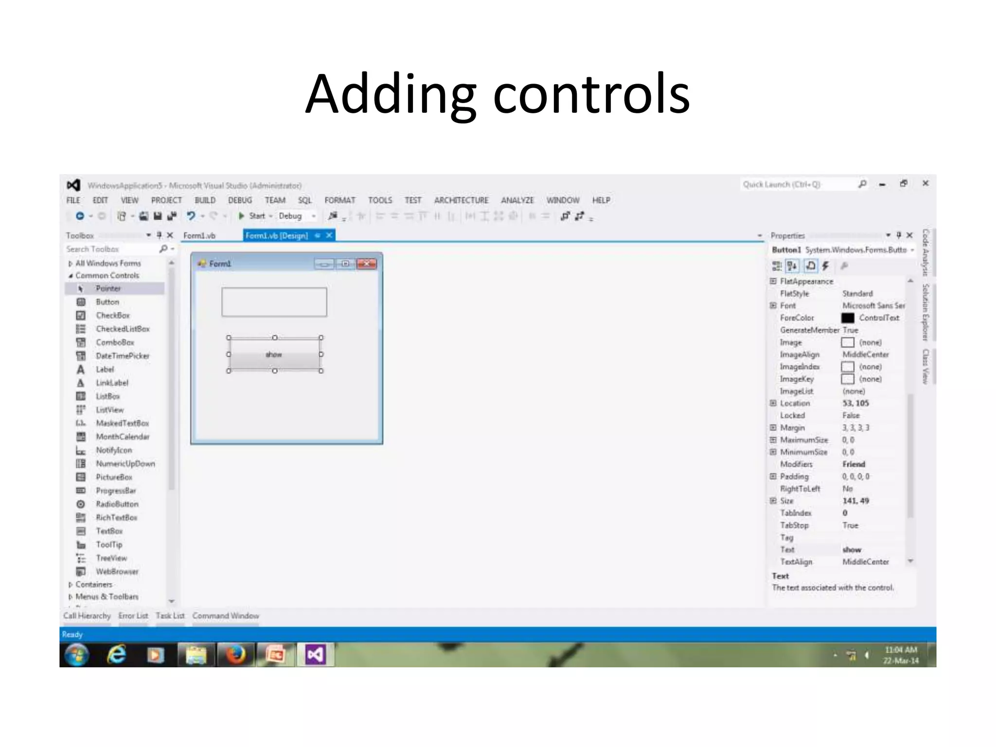 Windows form application_in_vb(vb.net --3 year) | PPTX