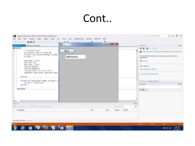 Windows form application_in_vb(vb.net --3 year) | PPTX