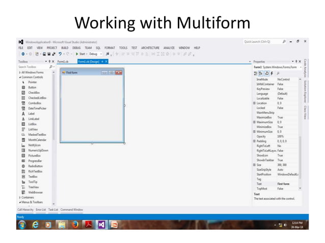 Windows form application_in_vb(vb.net --3 year) | PPTX