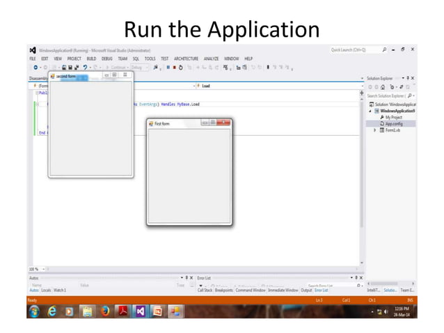 Windows form application_in_vb(vb.net --3 year) | PPTX