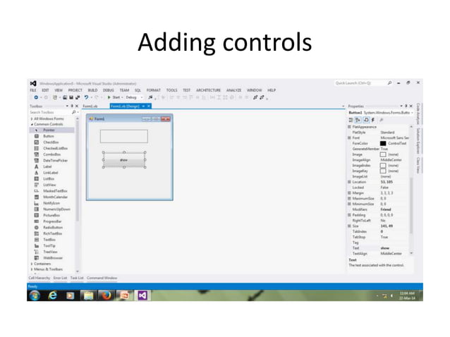 Windows form application_in_vb(vb.net --3 year) | PPTX