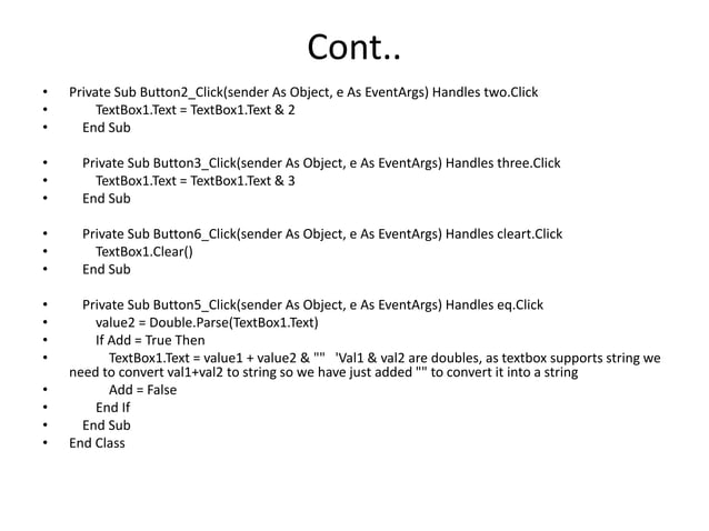 Windows form application_in_vb(vb.net --3 year) | PPTX