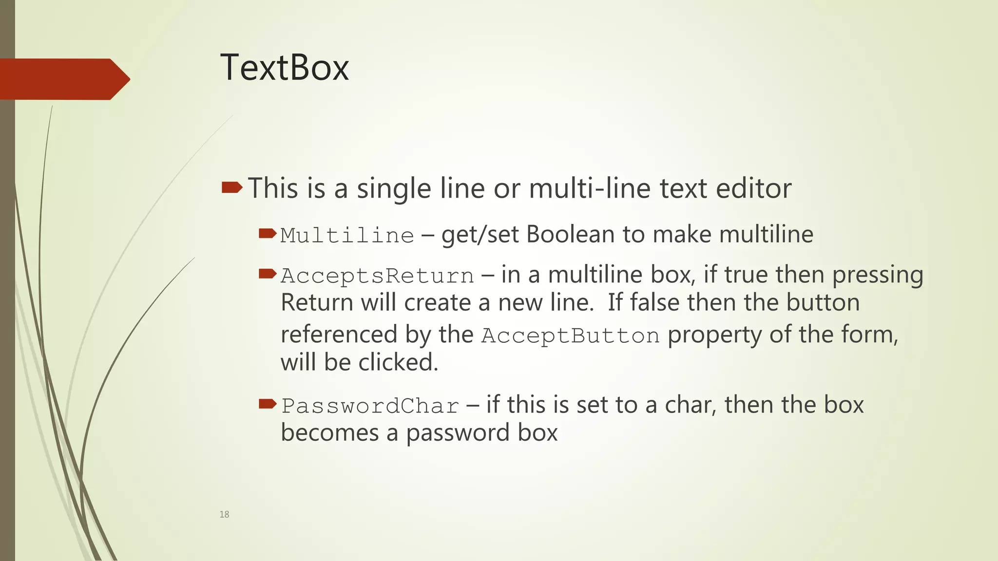Windows Form Application C Training Ppt
