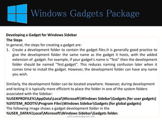 Gadgets Windows | PPTX