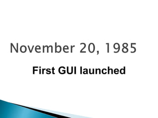 Windows History | PPT