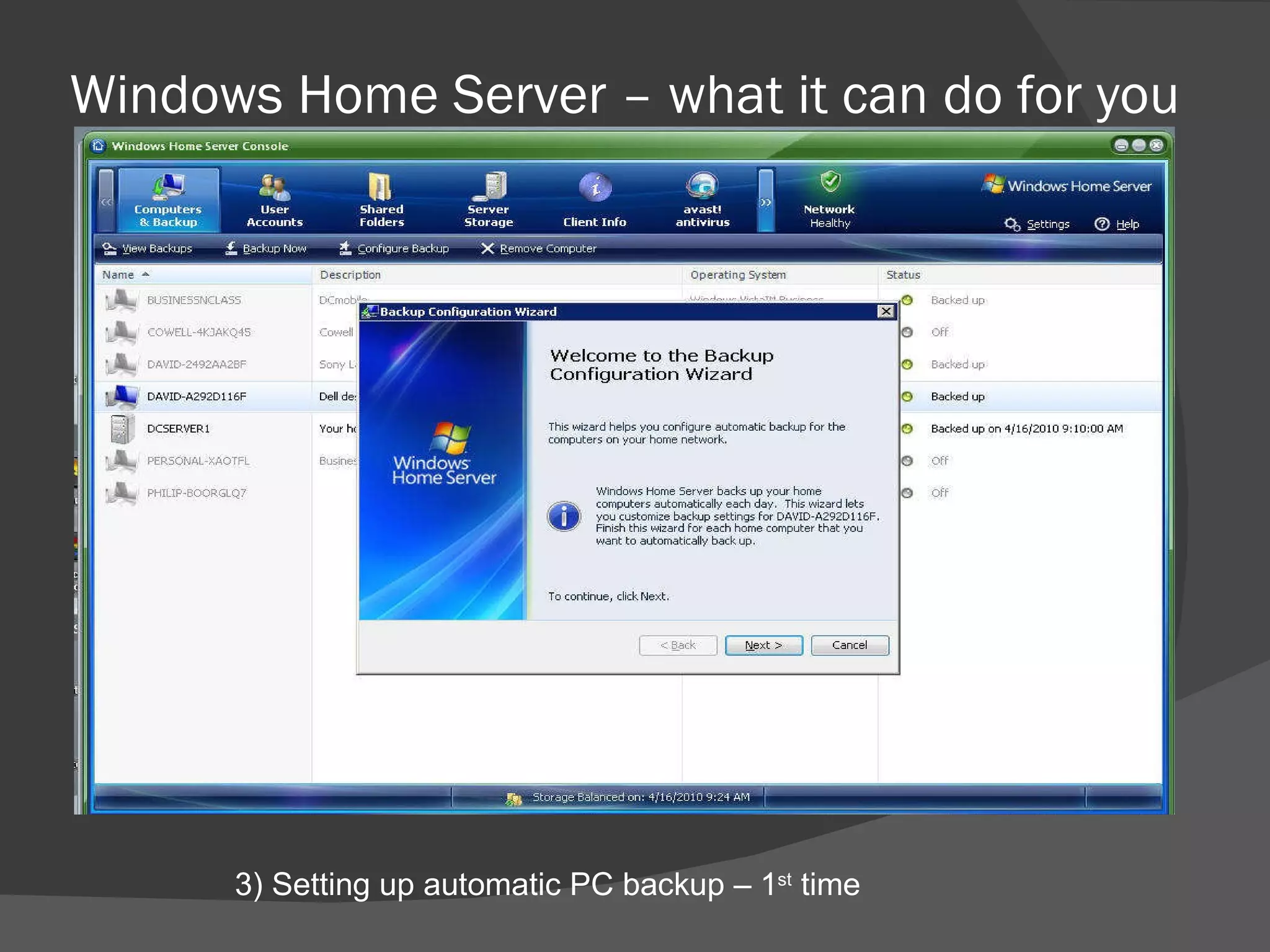 Windows Home Server – What It Can Do | PPT