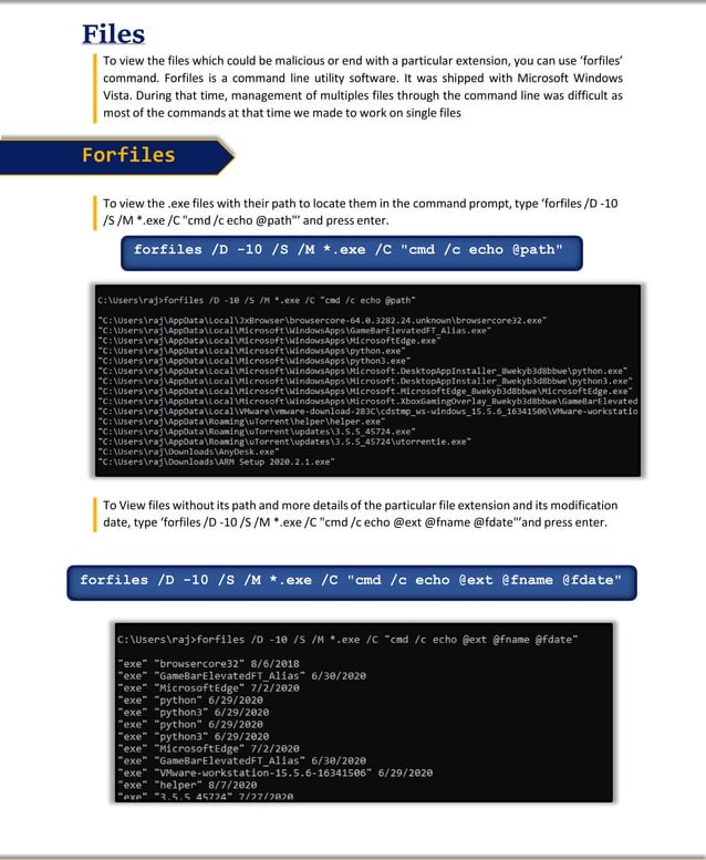 Windows Incident Response CheatSheet.pptx | Operating Systems | Computer Software and Applications