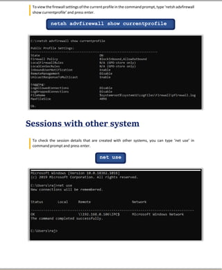 Windows Incident Response CheatSheet.pptx | Operating Systems | Computer Software and Applications