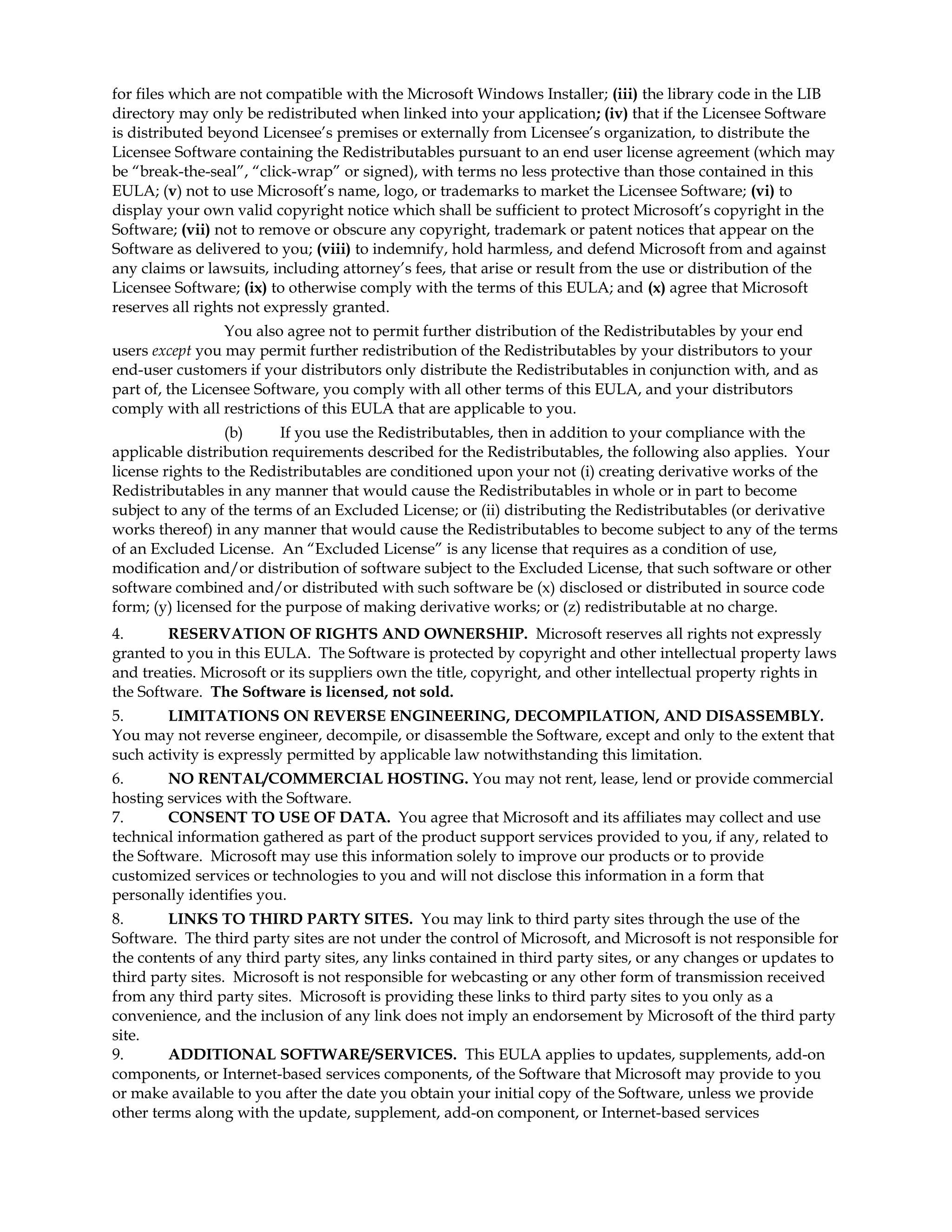 Windows installer 3.1 eula | DOC