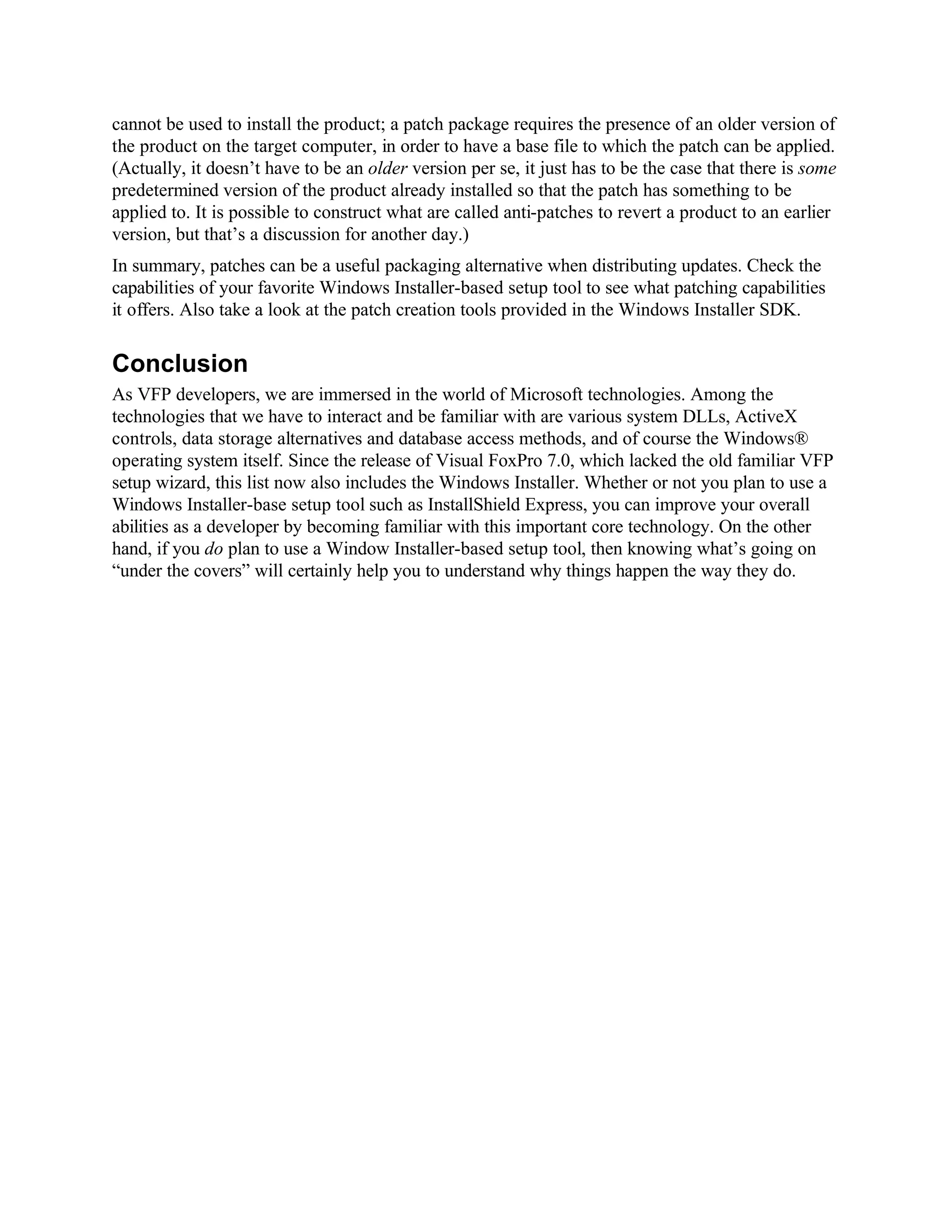 Windows installerbasics | PDF