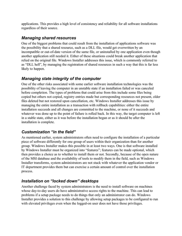 Windows installerbasics | PDF