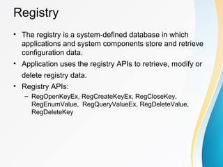 Windows internals | PPT