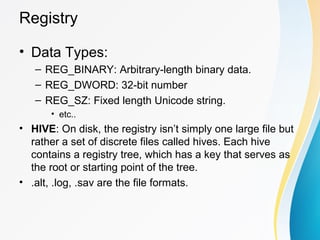 Windows internals | PPT | Operating Systems | Computer Software and ...