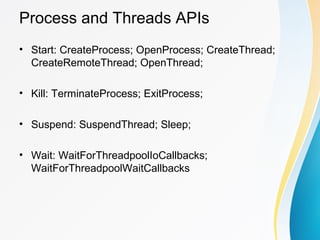 Windows internals | PPT
