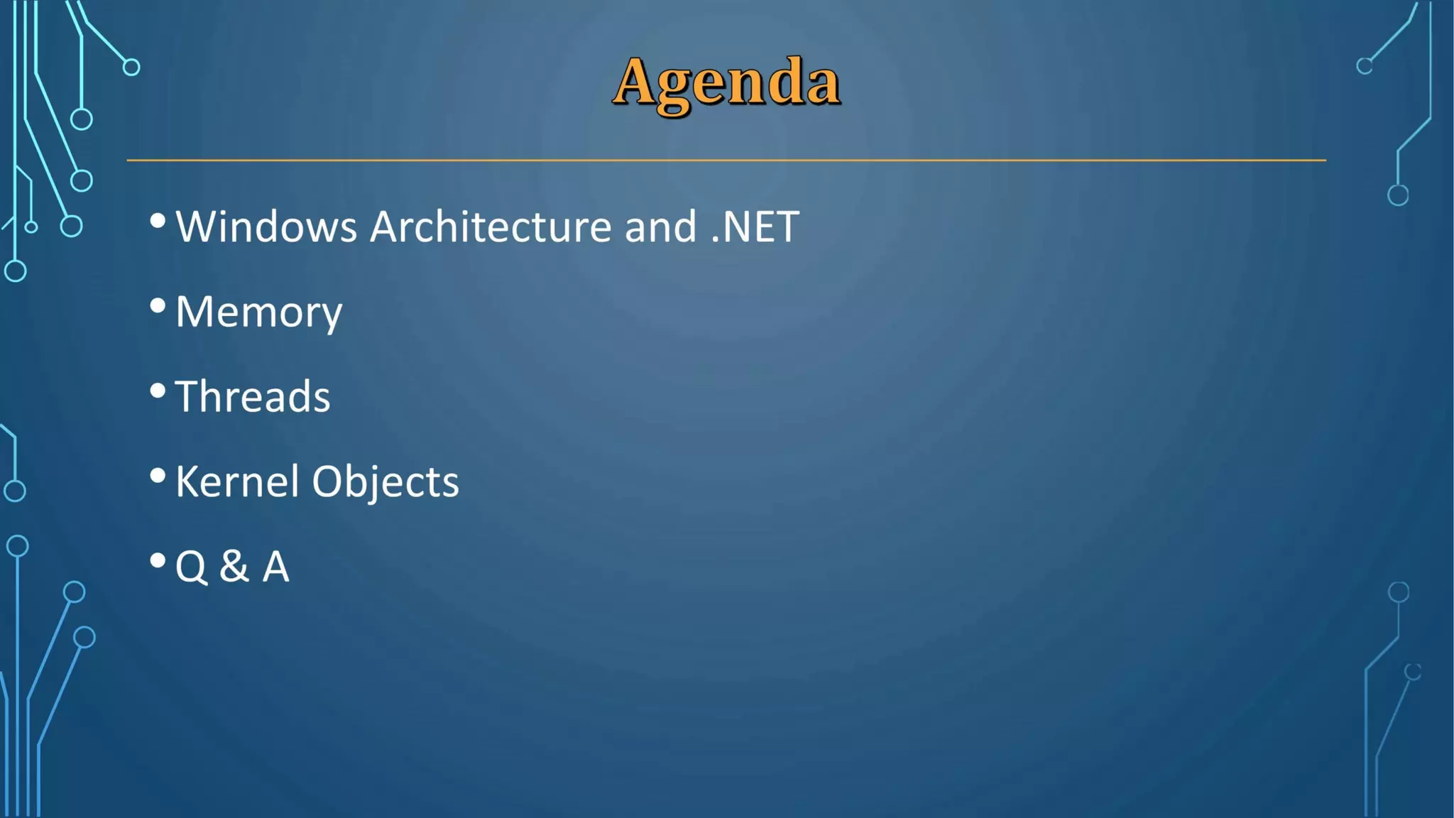 Windows internals for dot net | PPT