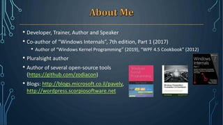 Windows internals for dot net | PPT