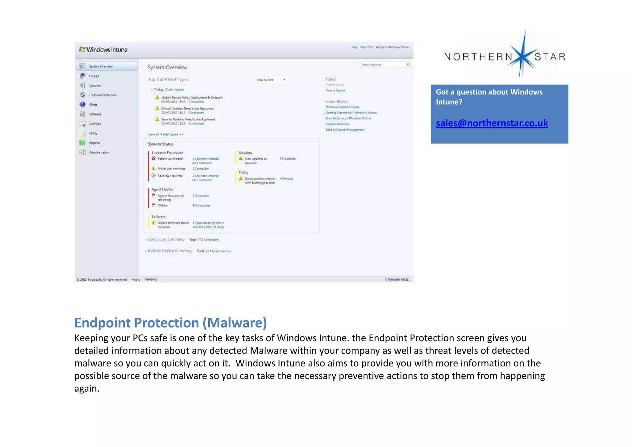 Windows intune screenshots | PDF