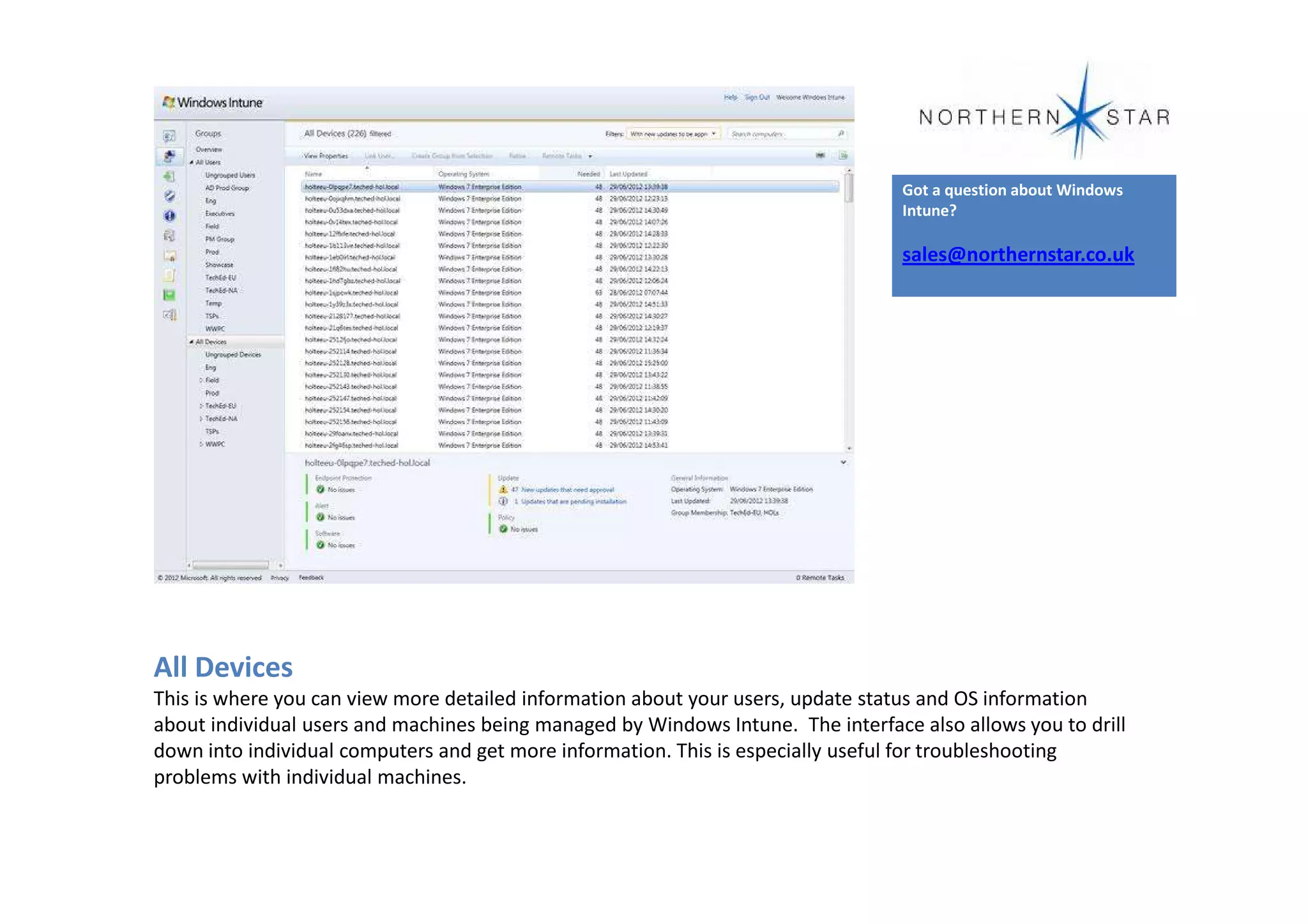 Windows intune screenshots | PDF