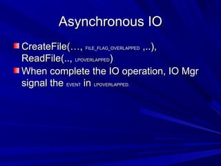 Windows io manager | PPT