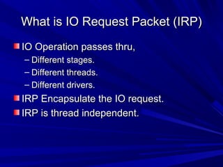 Windows io manager | PPT