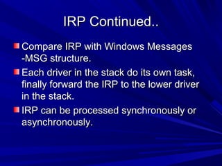 Windows io manager | PPT