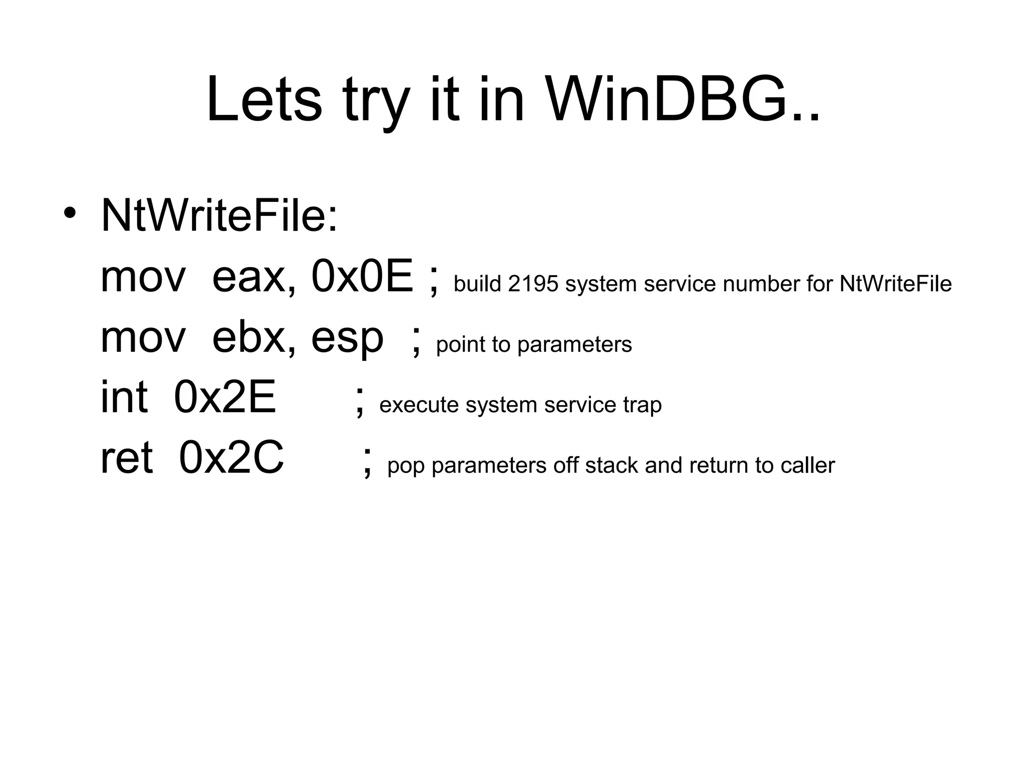 Windows kernel and memory io subsystem | PPT