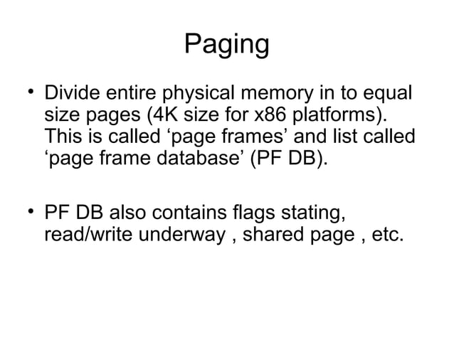 Windows kernel and memory io subsystem | PPT