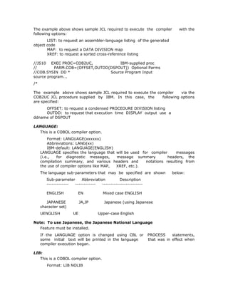 COBOL COMPILATION | PDF