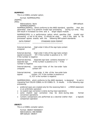 COBOL COMPILATION | PDF