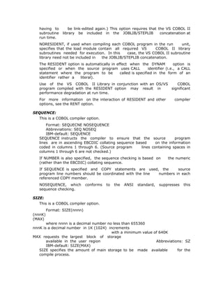 COBOL COMPILATION | PDF