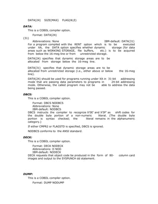 COBOL COMPILATION | PDF