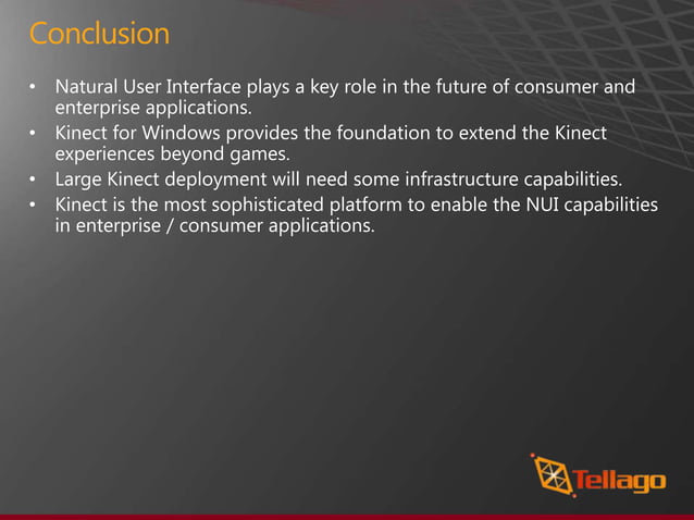Windows kinect for enterprise | PPTX
