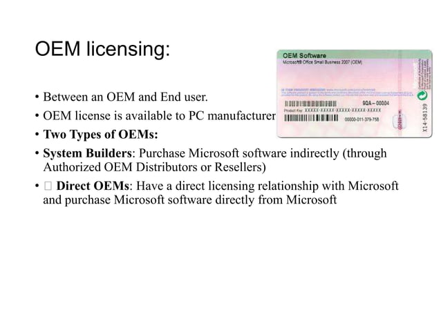 Windows licensing | PPT