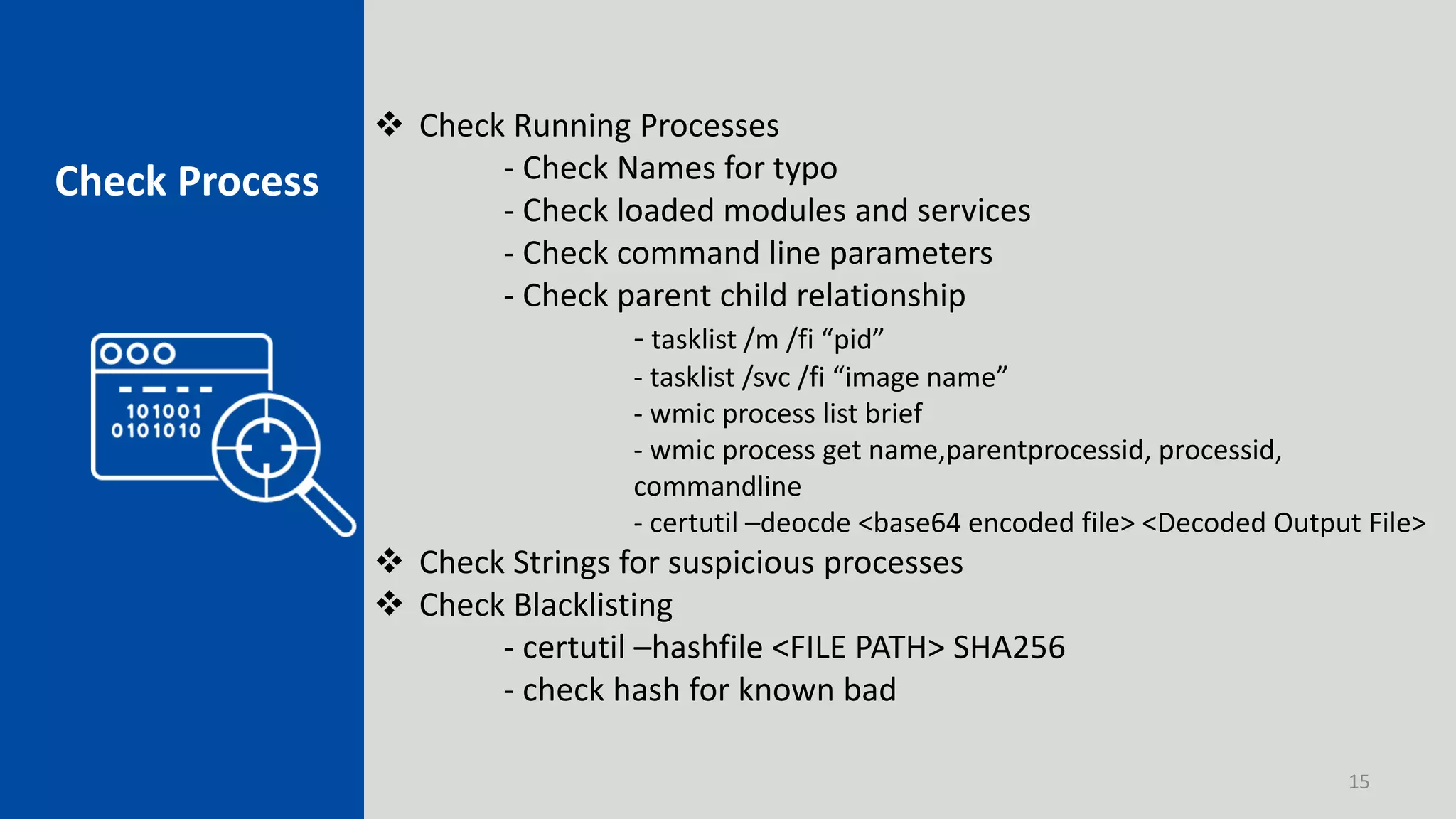 Windows Live Forensics 101 | PPTX