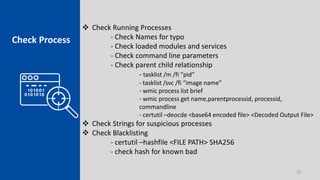 Windows Live Forensics 101 | PPTX