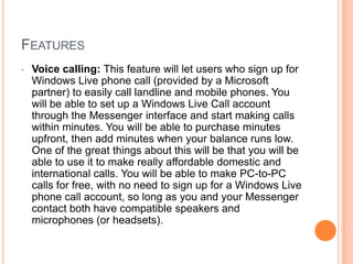 Windows live messenger version2 | PPTX