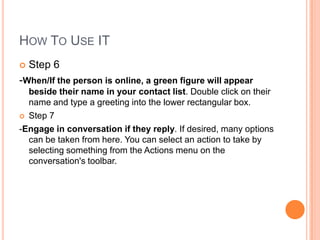 Windows live messenger version2 | PPTX
