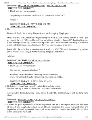 Windows logon password – get windows logon password using wdigest in memory dump forensic focus ...