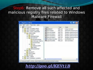 Windows Malware Firewall: Remove Windows Malware Firewall | PPT