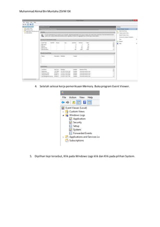 Windows memory diagnostic | DOCX