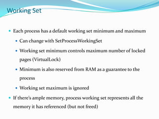 Windows memory management | PPTX