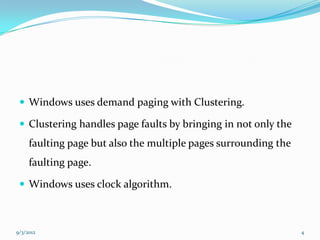 Windows memory management | PPTX