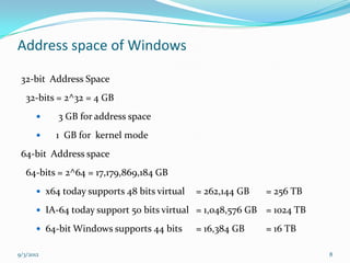 Windows memory management | PPTX