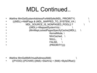 Windows memory manager internals | PPT