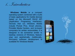 Windows Mobile | PPT