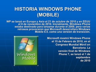 Windows mobile | PPT